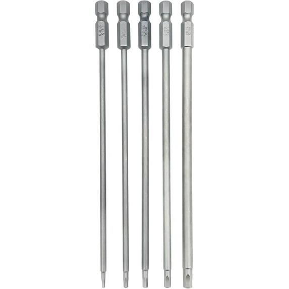 5Packs RC Hex Bit 6 Inch Power Bits 1.5mm 2.0mm 2.5mm 3.0mm 4mm Allen ...