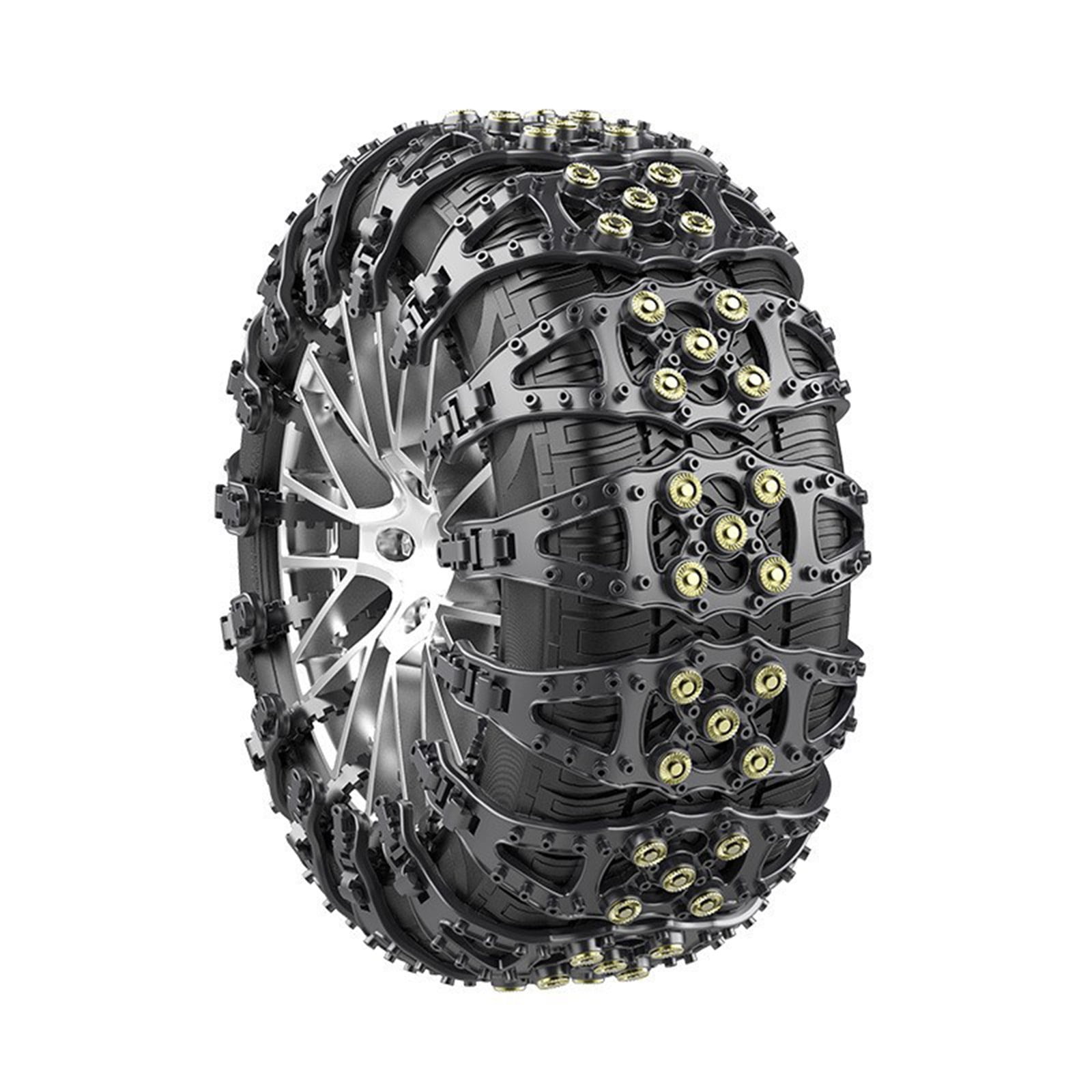 5Packs Snow Chains for Car Tire, Portable Anti-skid Tire Chains for Car ...