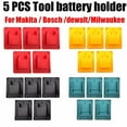 5Packs Tool Mount Storage Bracket For Makita/Bosch/Dewalt/Milwaukee 18V ...
