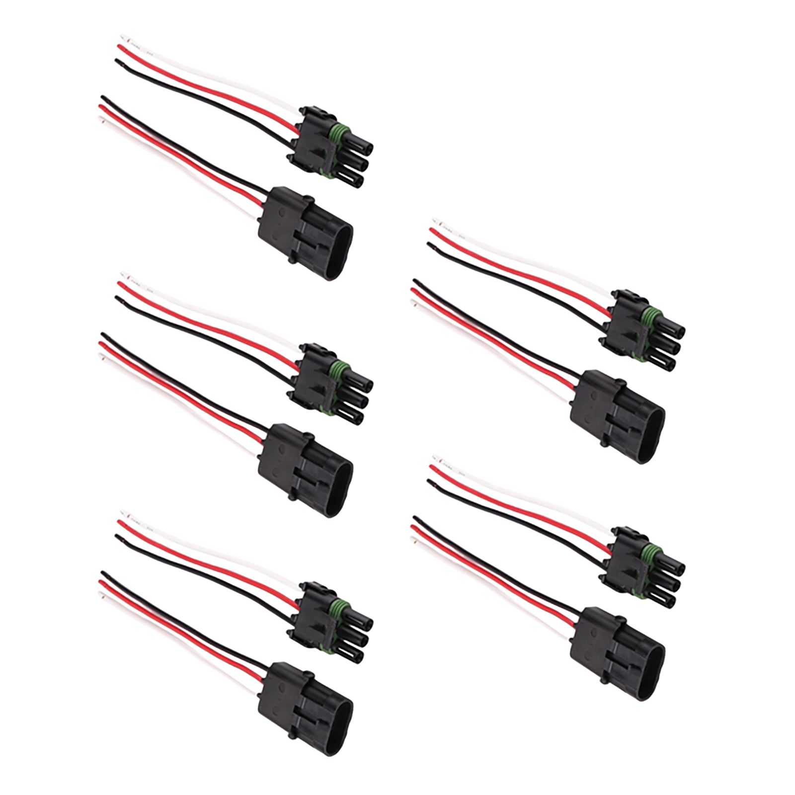 5Pair 16-14AWG Male Female Connector Waterproof Connector Kit for ...