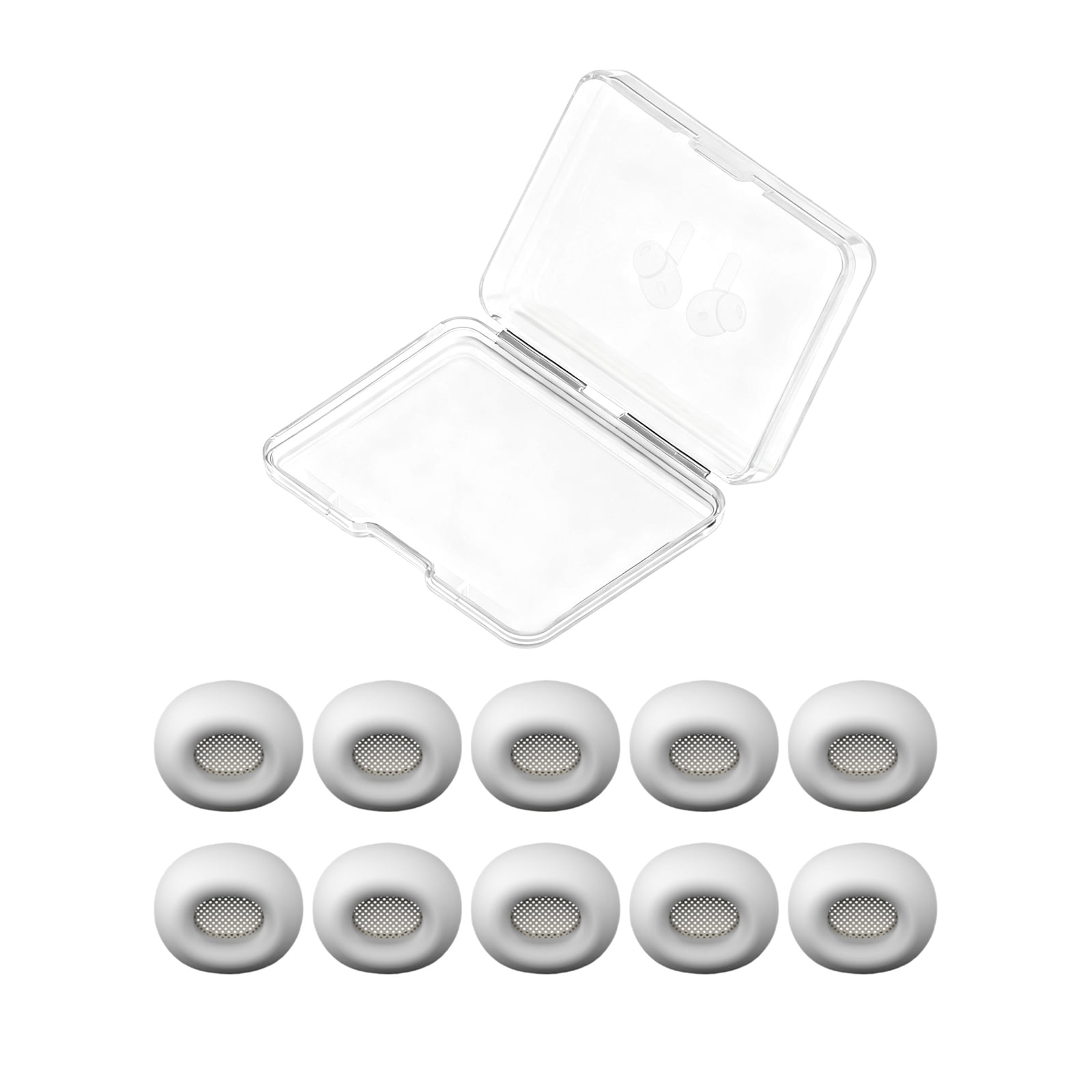 5Pair Earbuds Cover In-Ear Tip Soft Silicone Ear Buds with Storage Box ...