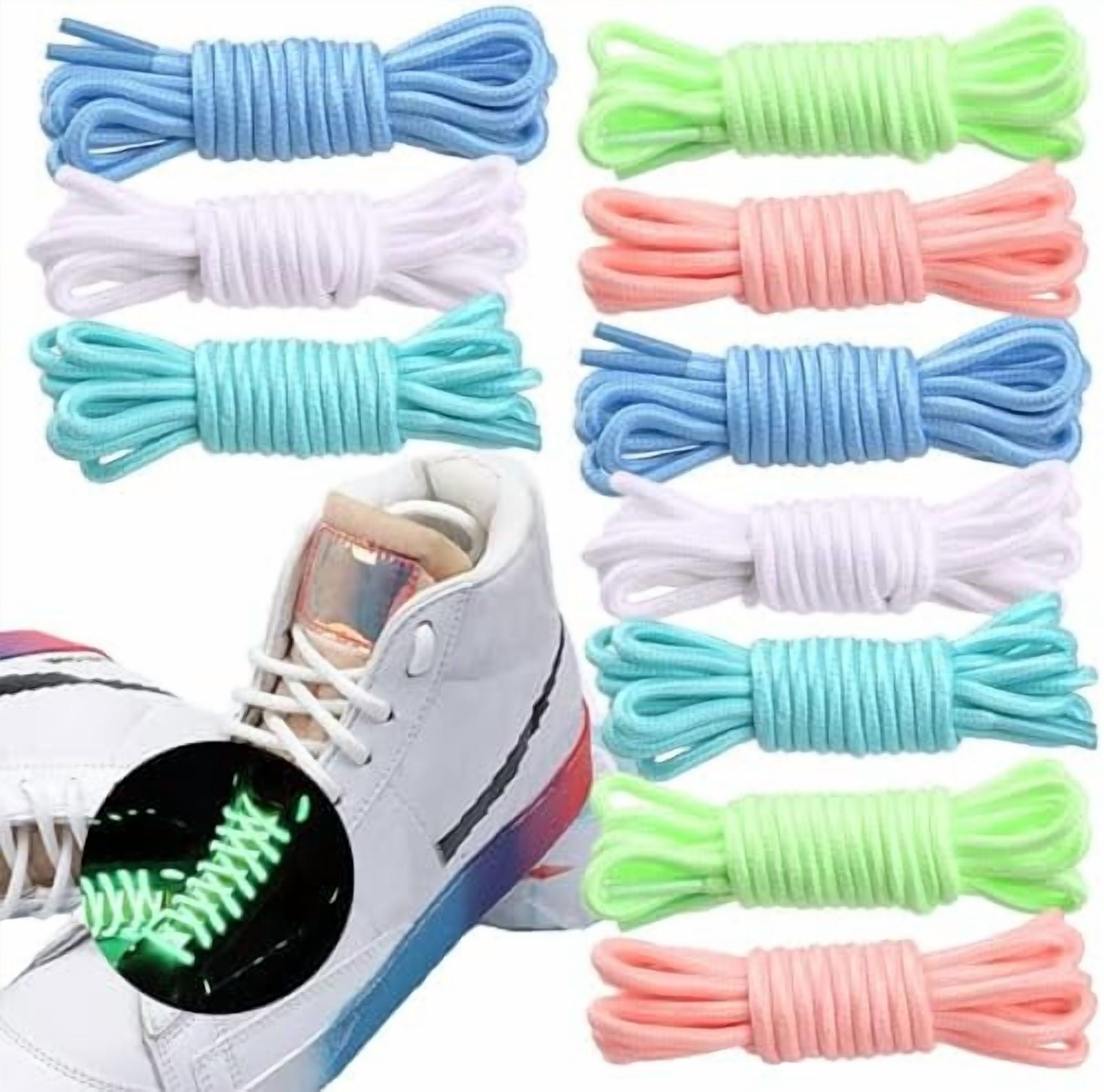 5Pair Shoes Laces Luminous Decorative Upper Glow In The Dark Suitable ...