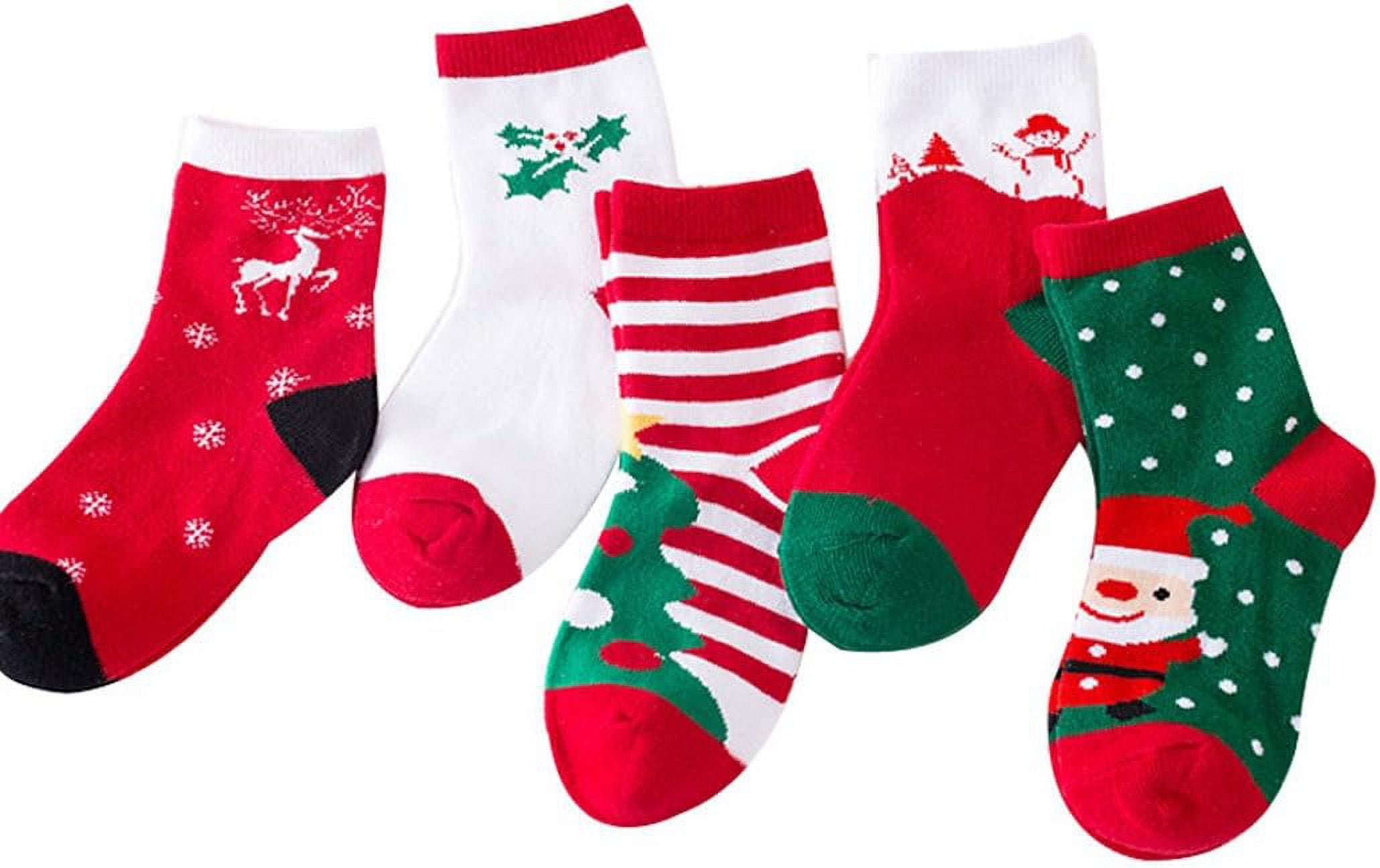 5Pairs Christmas Socks Children Socks Christmas Gift Kid Socks for Kid ...