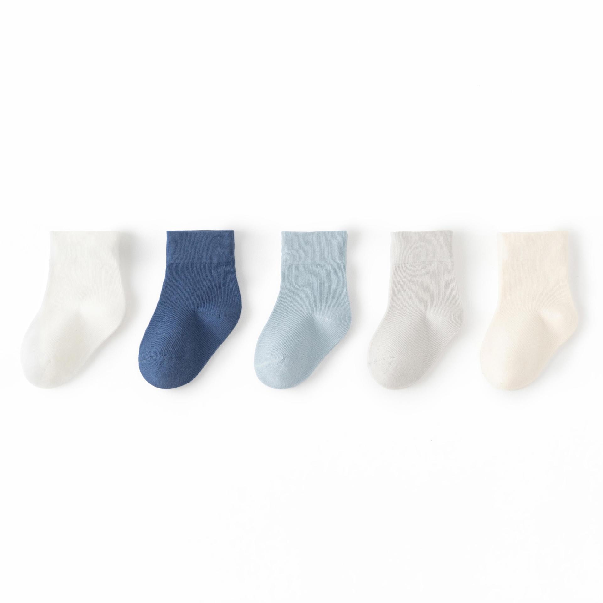 5Pairs/Lot Children's socks Summer school cotton socks Boys and girls ...