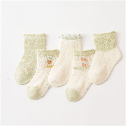 5Pairs/set Children's Socks For Girls Boys Summer Thin Cotton Kids Mesh ...