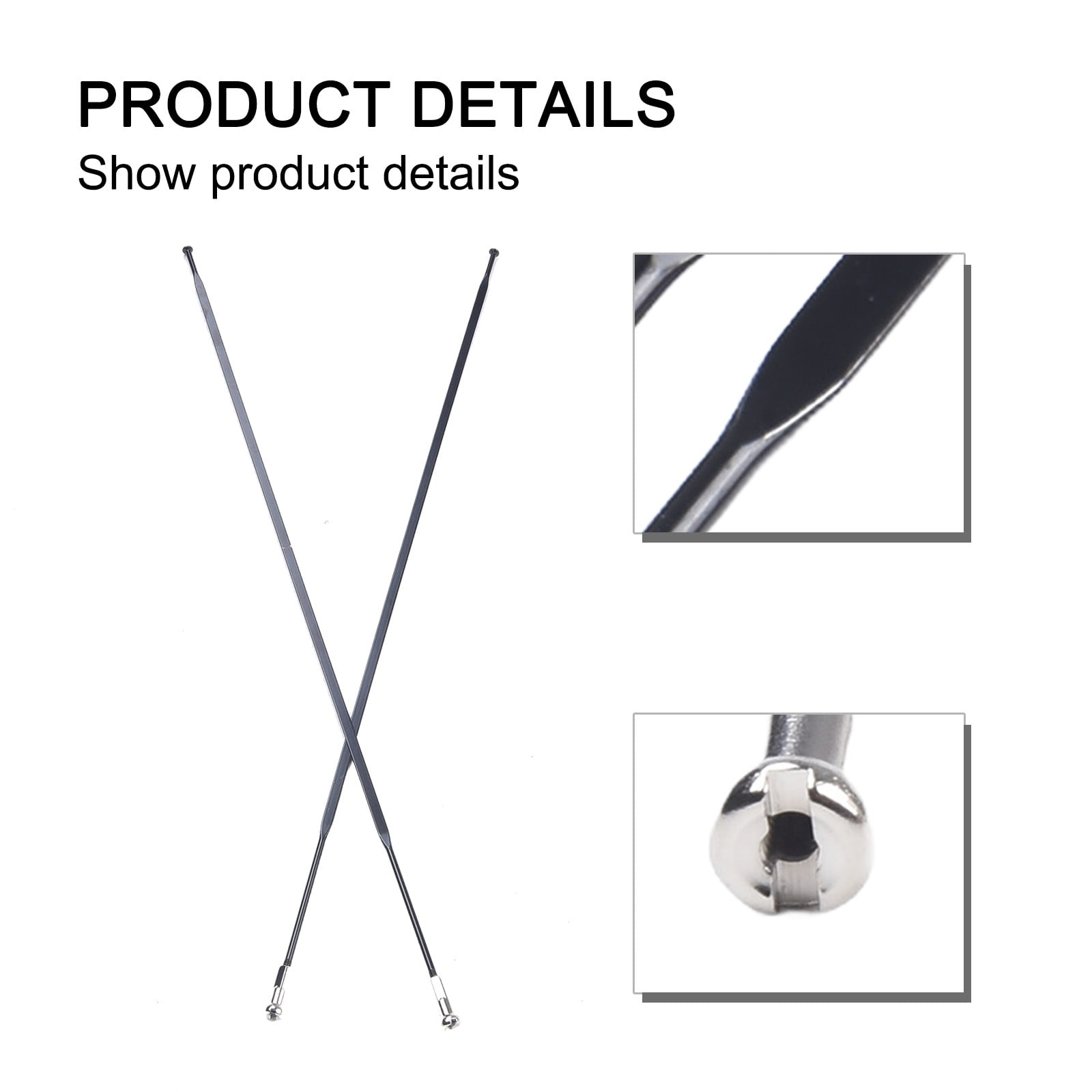 5Pc Bike Spoke Pillar Flat Straight Pull Steel 261/263/265/272/275/277 ...