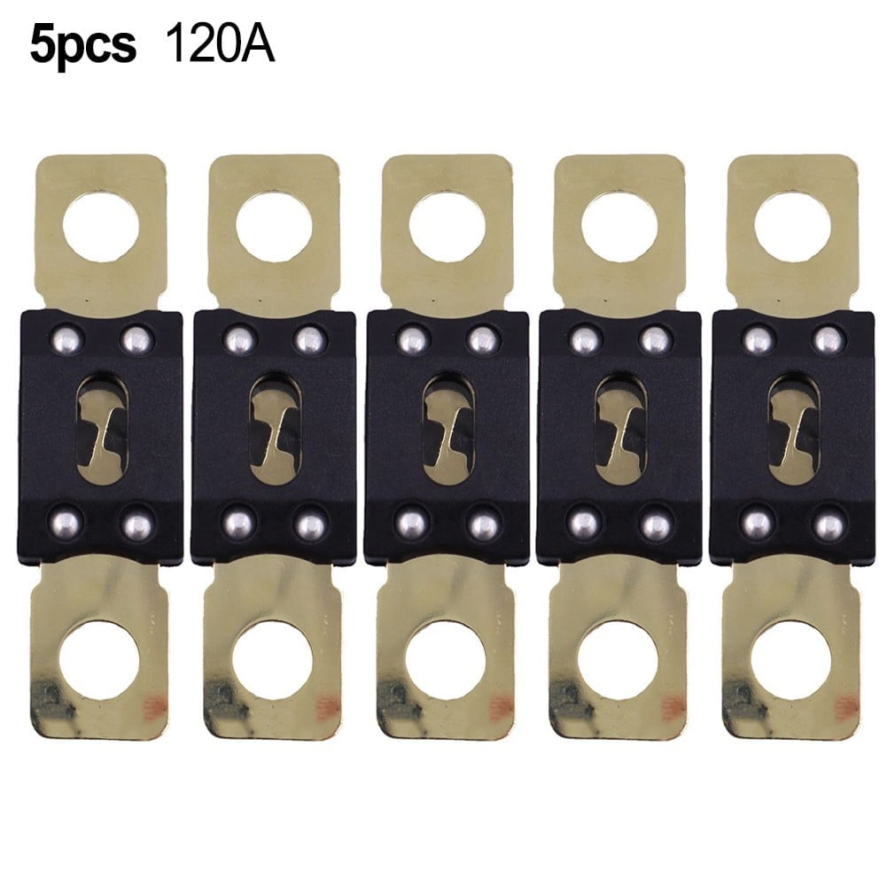 5Pc Car Truck Mega Fuse 60A 80A 100A 120A 200A 250A 300A Bolt-on ...