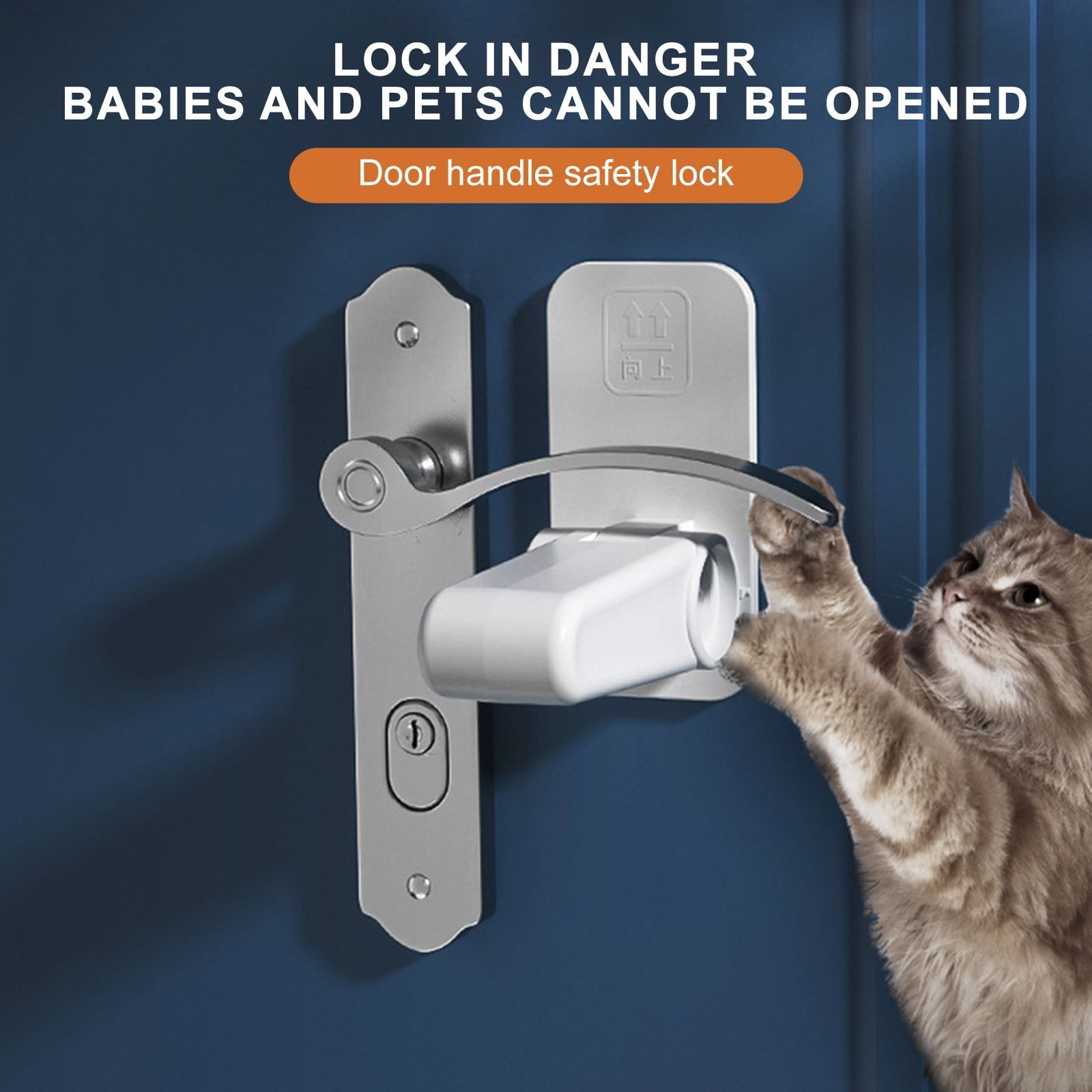 5Pc Child Proof Door Lock,Avoid Pinch Hand Tool,Avoid Cats And Dog Door ...