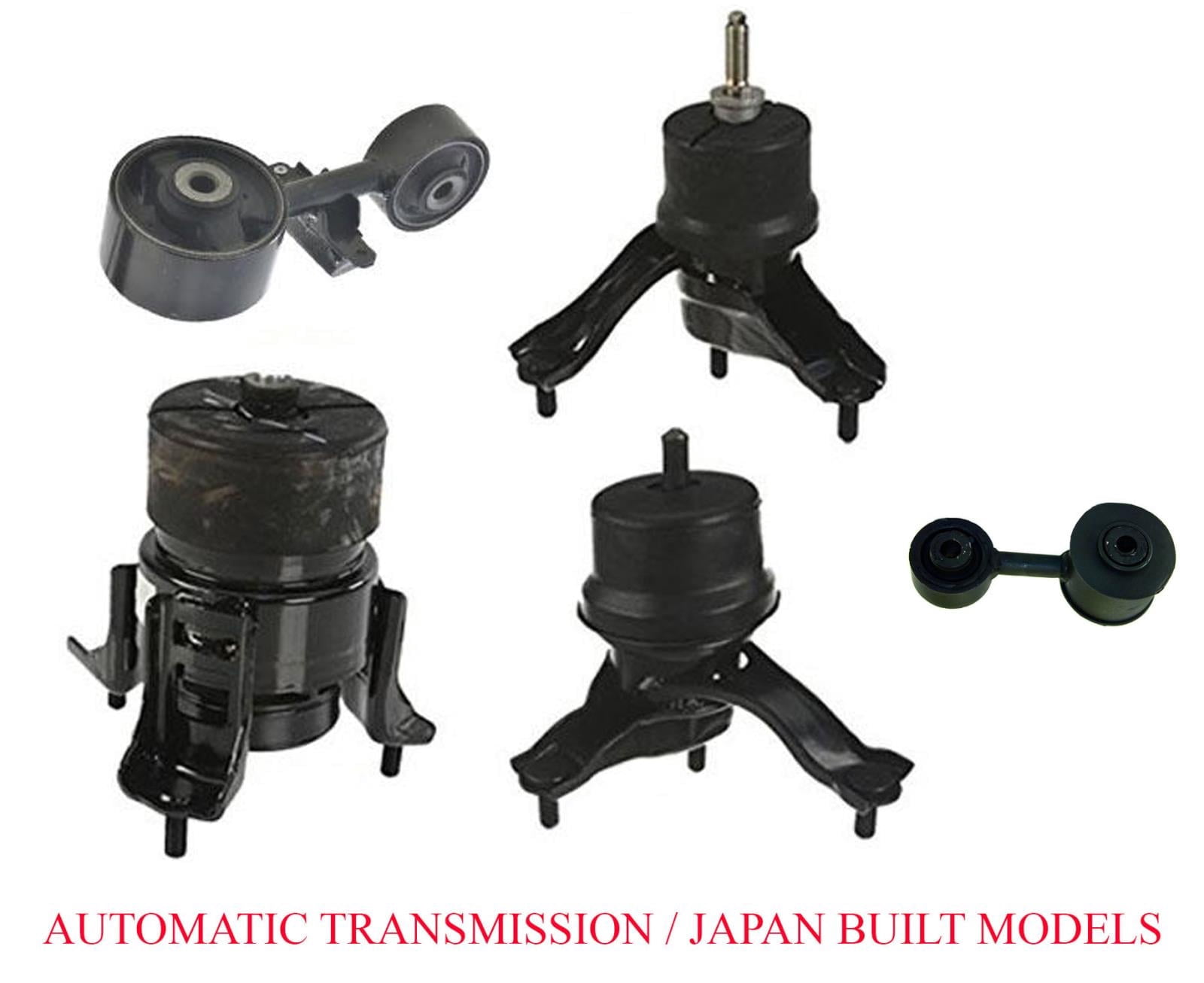 5Pc Engine Mounts for Toyota Camry 2.4L Japan Built Automatic ...