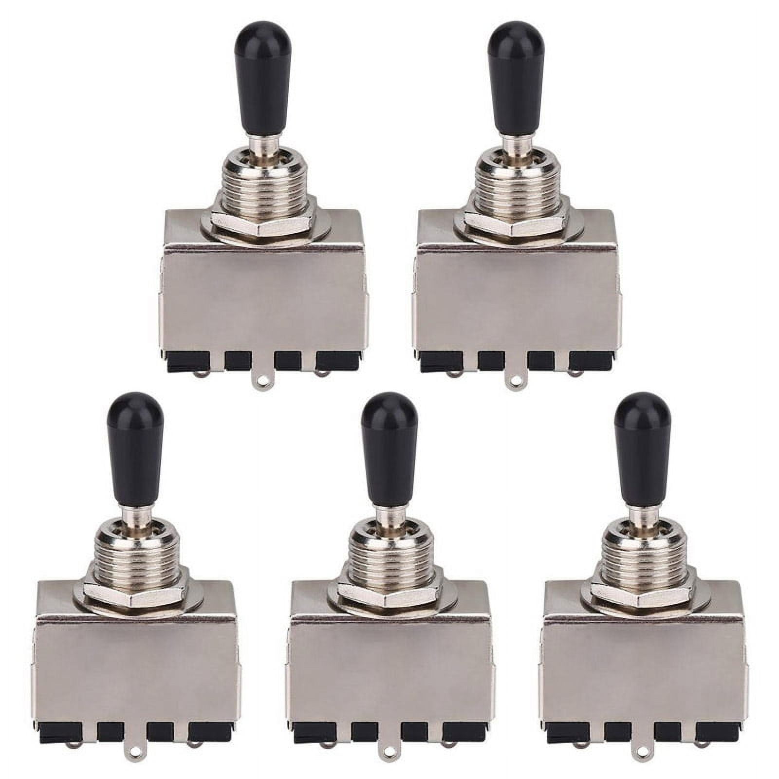 5Pc Guitar 3 Way Toggle Switch, Metal Enclosed 3 Way Selector Switch ...