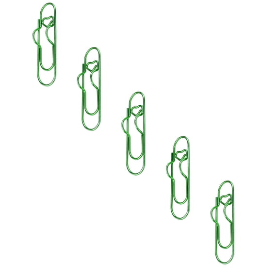 5Pc Heart Paper Clips,Colorful Metal Pen Clips,Heart Pen Clip For ...