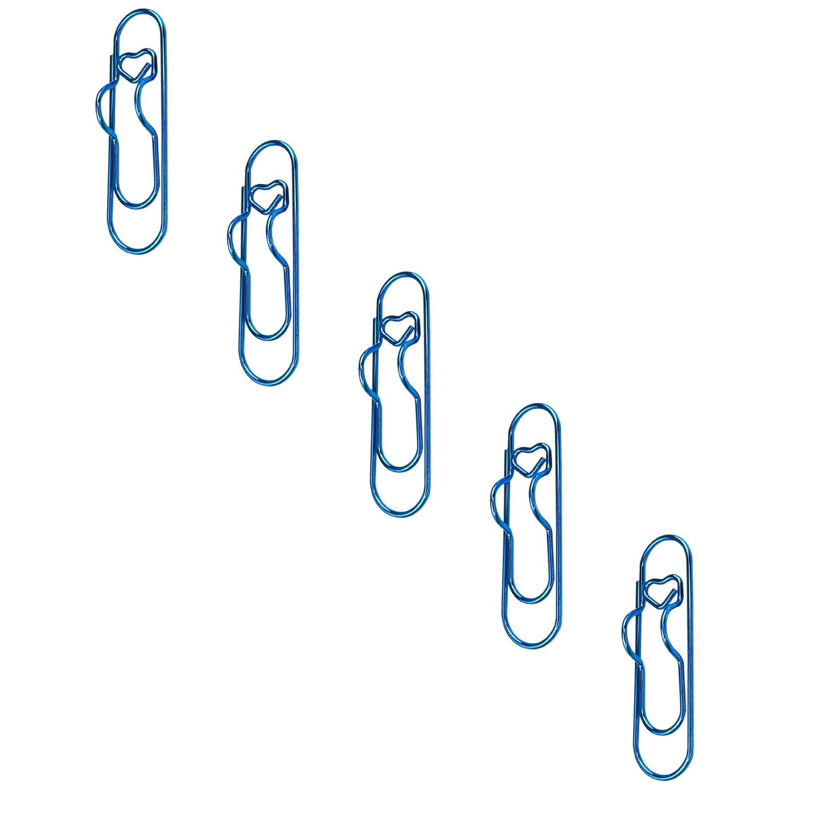 5Pc Heart Paper Clips,Colorful Metal Pen Clips,Heart Pen Clip For ...