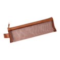 5Pc Mesh Zipper Pencil Pouch, Transparent Mesh Cosmetic Bag, Slim Mesh ...