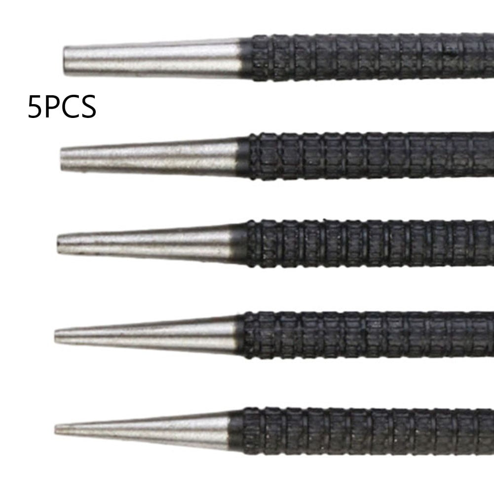 5Pc Nail Punch Set Knurled Body Square Punch Length 100Mm Punching Tool ...