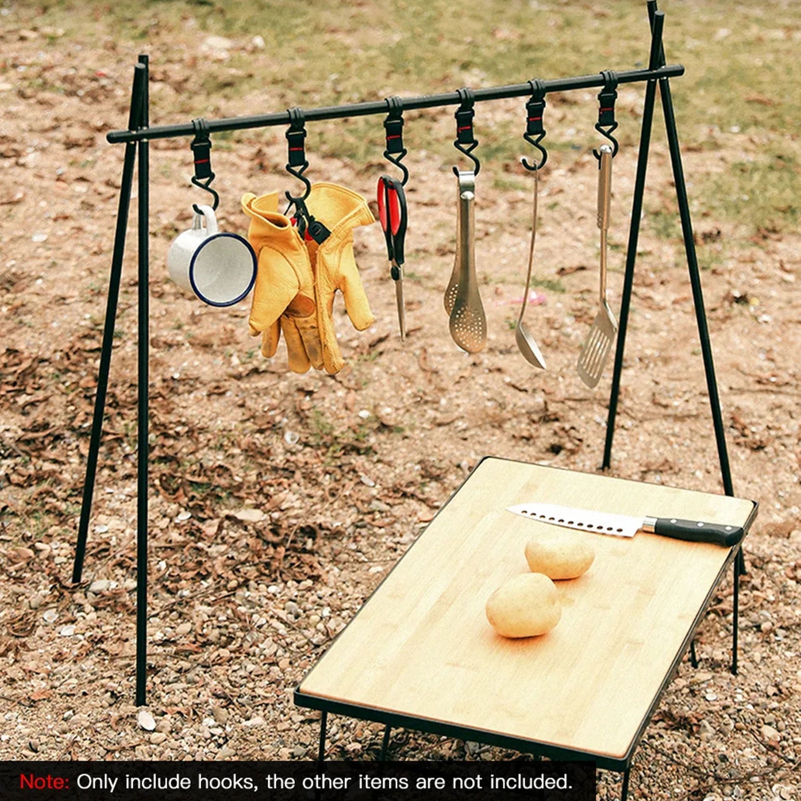 5Pc S-Shaped Stainless Steel Perforated Hooks, Vinyl Suspension Hooks ...