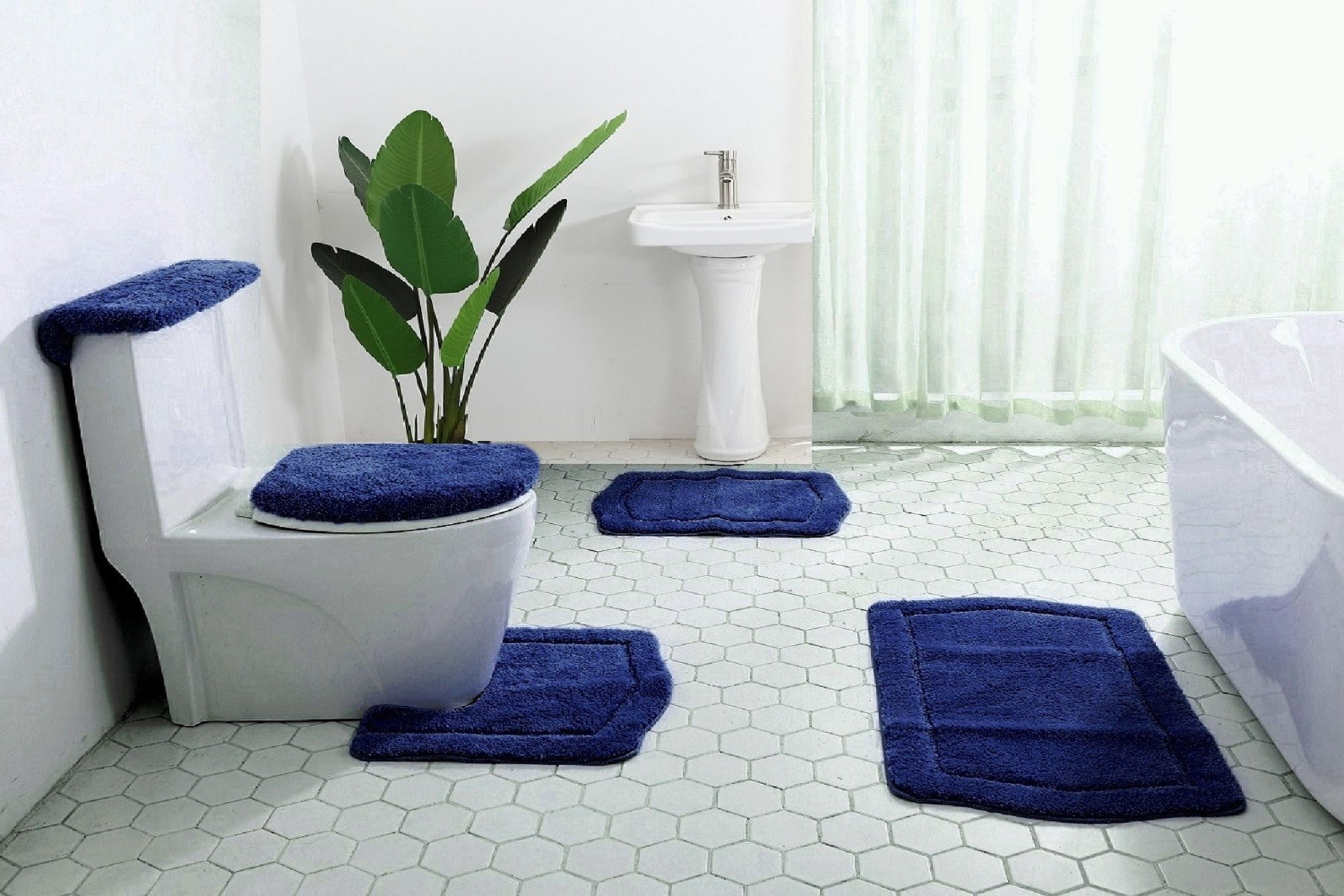 5Pc Set Bathroom Rug Vintage Collection - Walmart.com
