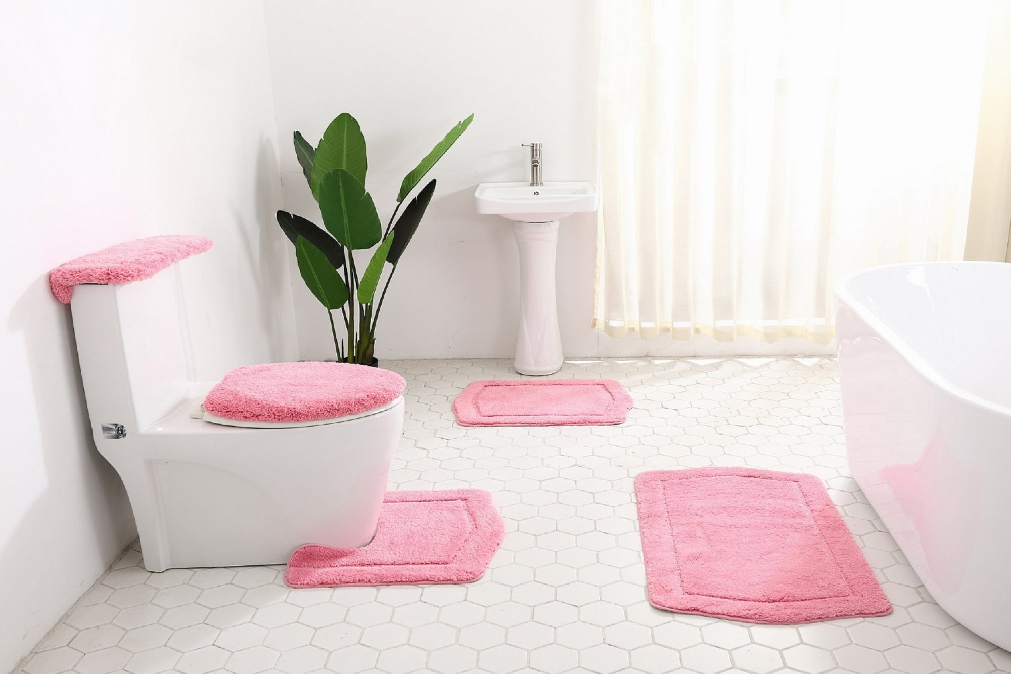 5Pc Set Bathroom Rug Vintage Collection - Walmart.com