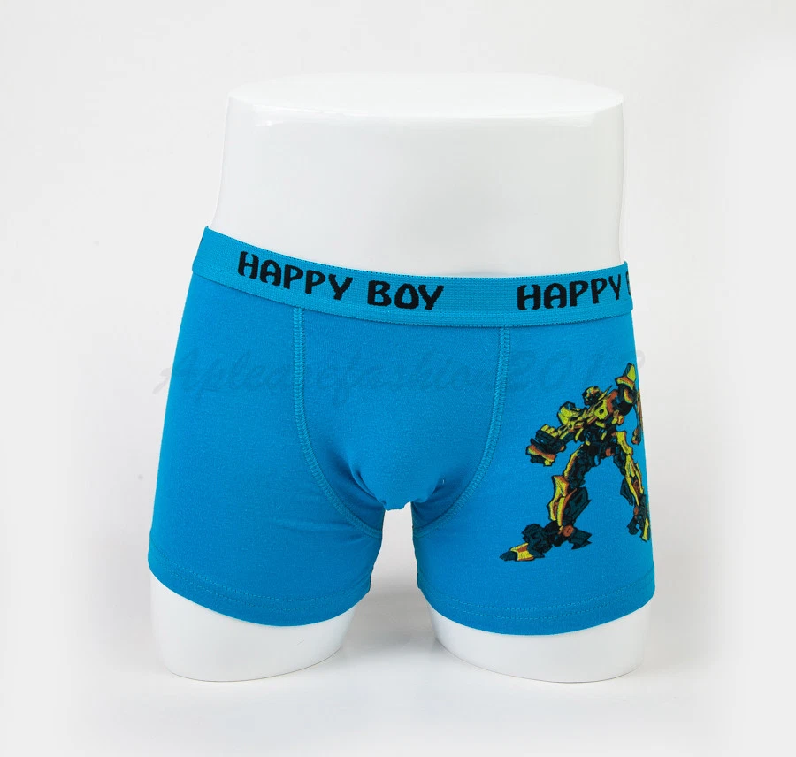 5Pc Size 9 8-10 Years Comfort Cotton Boys Boxers Briefs Robot Kids ...