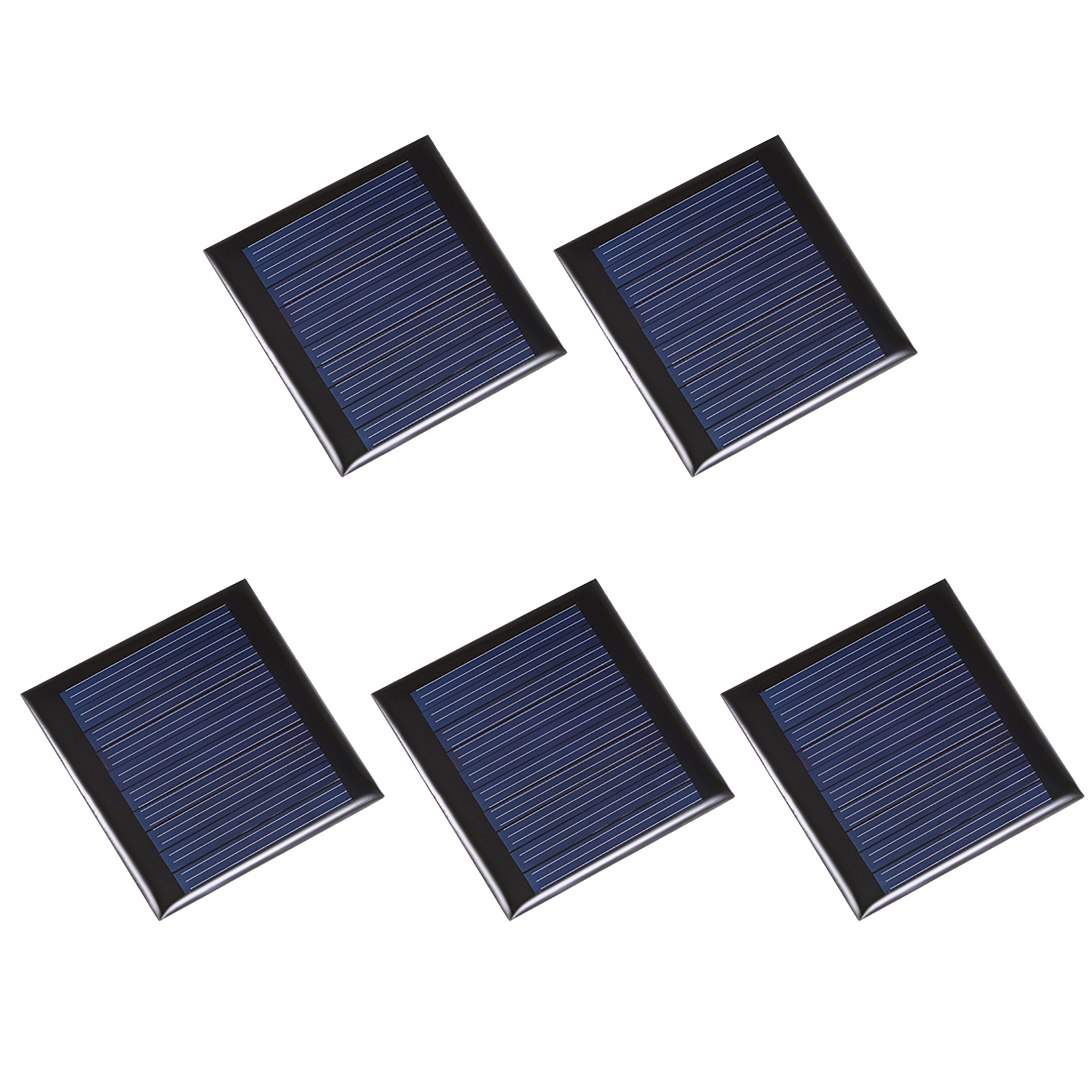 5Pcs 0.25W 5V Small Solar Panel Module DIY Polysilicon for Toys Charger ...