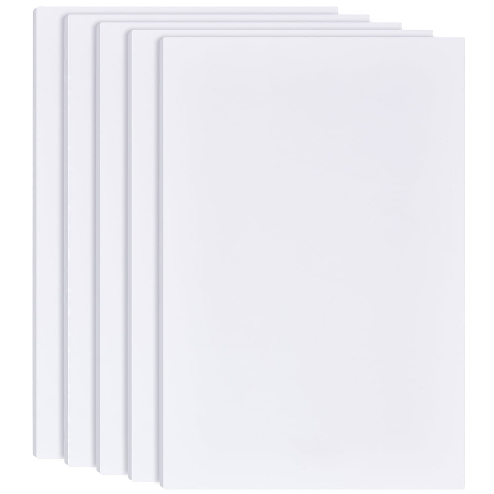 5Pcs 1/4 Inch White Foam Boards 12x8 Inch Rectangle PVC Foam Sheet ...