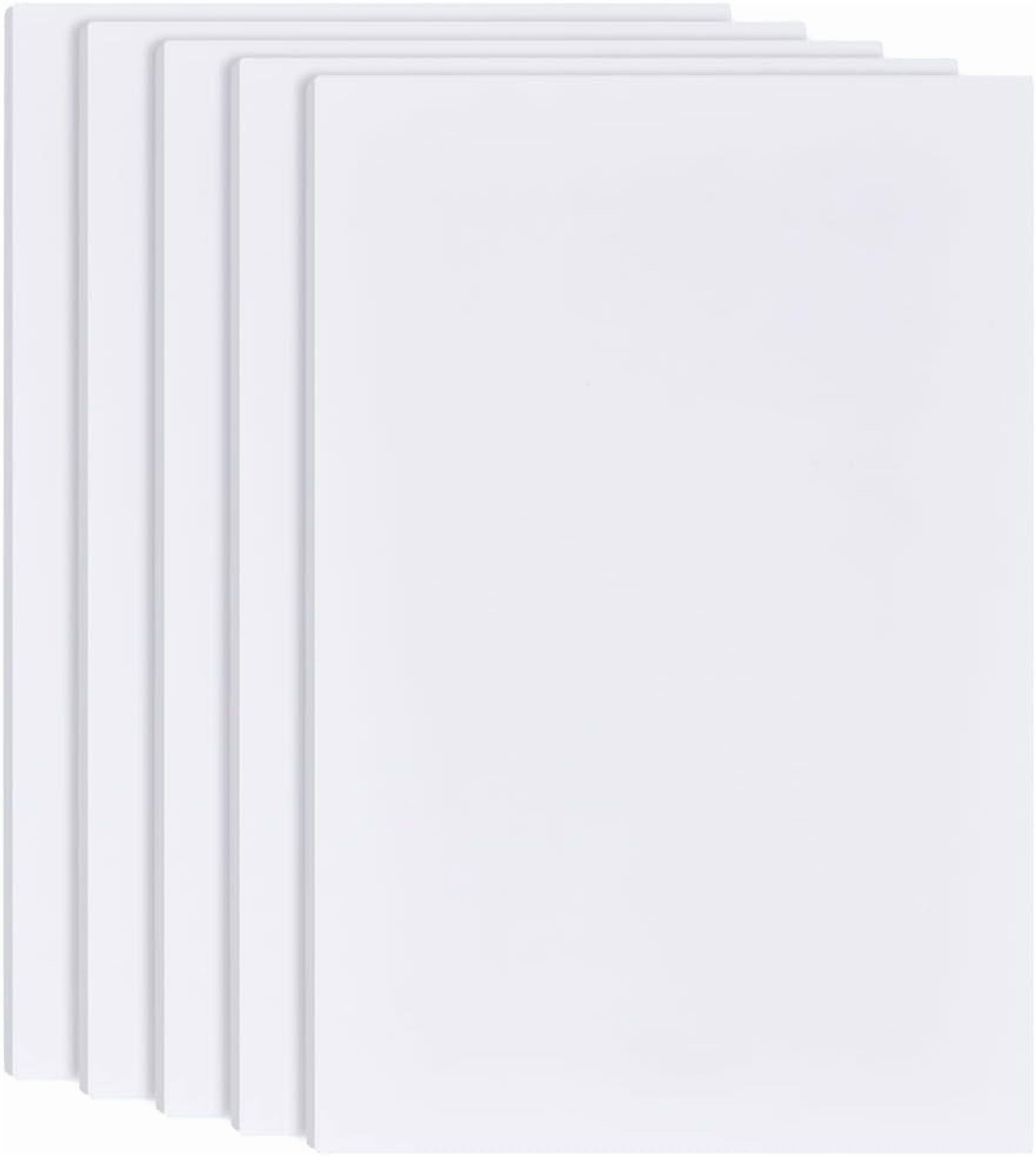 5Pcs 1/4 Inch White Foam Boards 12x8 Inch Rectangle PVC Foam Sheet ...