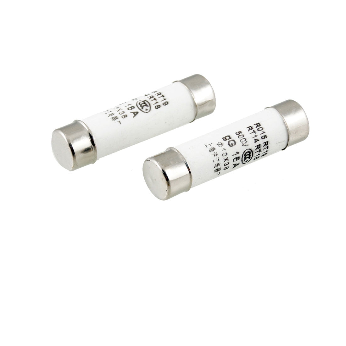 5Pcs 10x38mm RO15 RT18 Ceramic Cylindrical Fuse Links 500V 16A ...