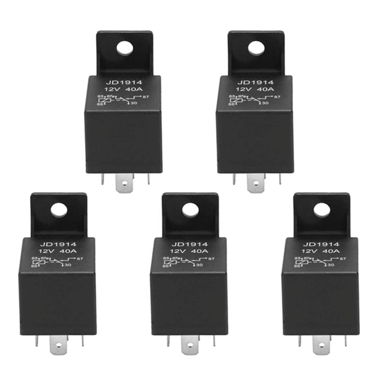 5X 12V Volt 40A AMP 5 Pin Changeover Relay Automotive Car Boat Bike ...