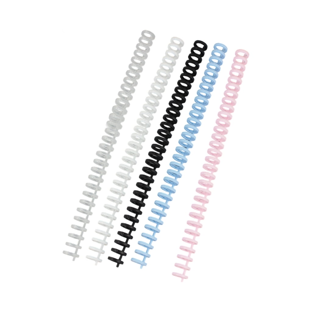 5Pcs 12mm Binding Comb 30 Rings Binding Coils Cuttable Plastic Binder ...
