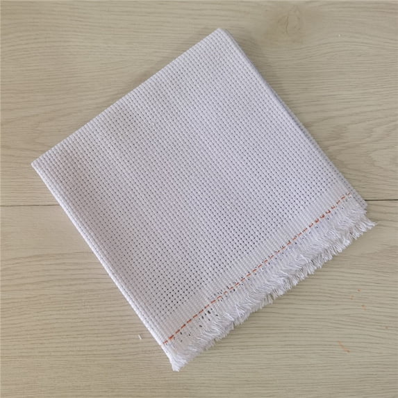 5Pcs 14 Count White Stitch Fabric Aida Cloth Embroidered Needlework ...