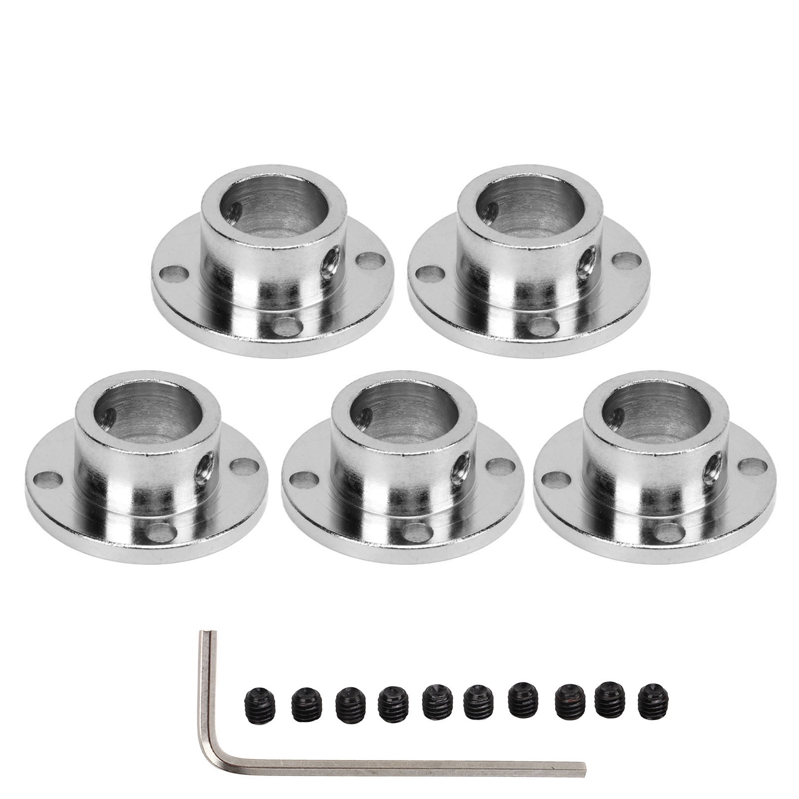 5Pcs 14mm Flange Shaft Coupling Flange Coupling Connector Rigid Guide ...