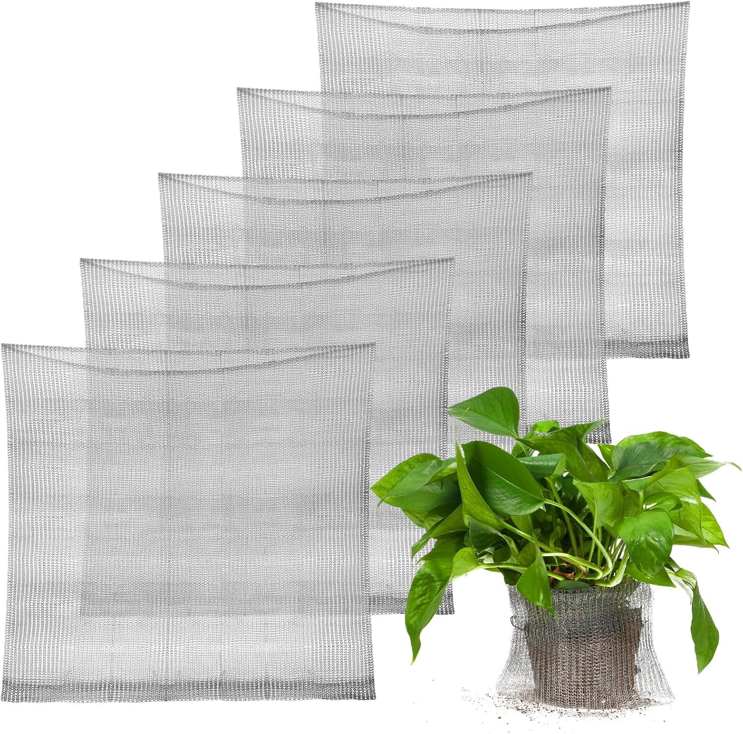 5Pcs 15 Gallon Root Guard Baskets for Plants, Underground Stainless ...