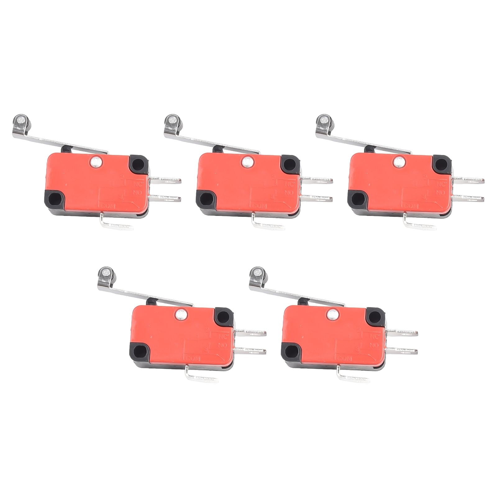 5Pcs 15A 250Vac Momentary Travel Limit Micro Switch 1No1Nc 3Pin Long ...