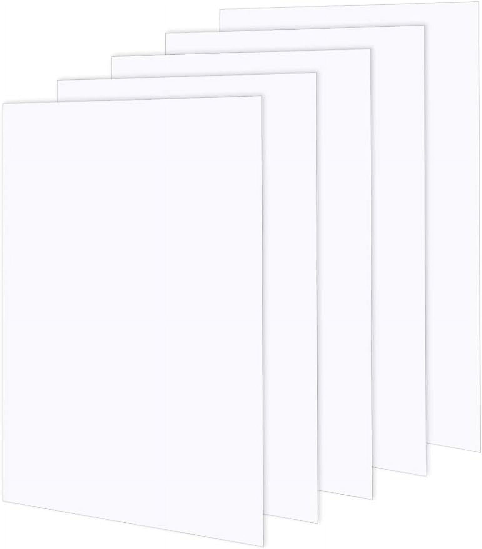 5Pcs 1mm PVC Foam Sheet White Plastic Sheet 11.8x15.7 Inch Lightweight ...