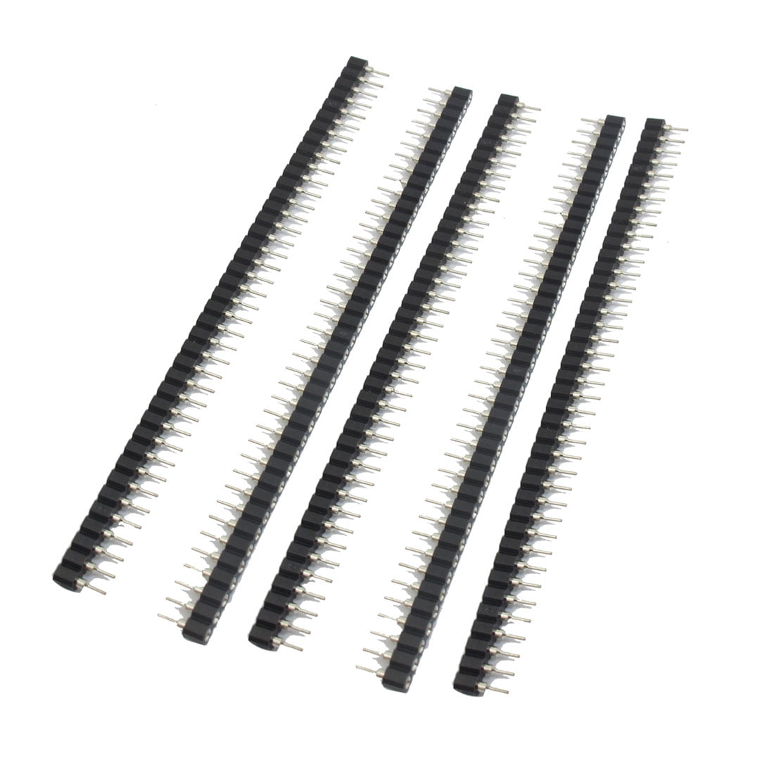 5Pcs 1x40 Pins Round Single Row IC Socket Female Pin Header - Walmart.com
