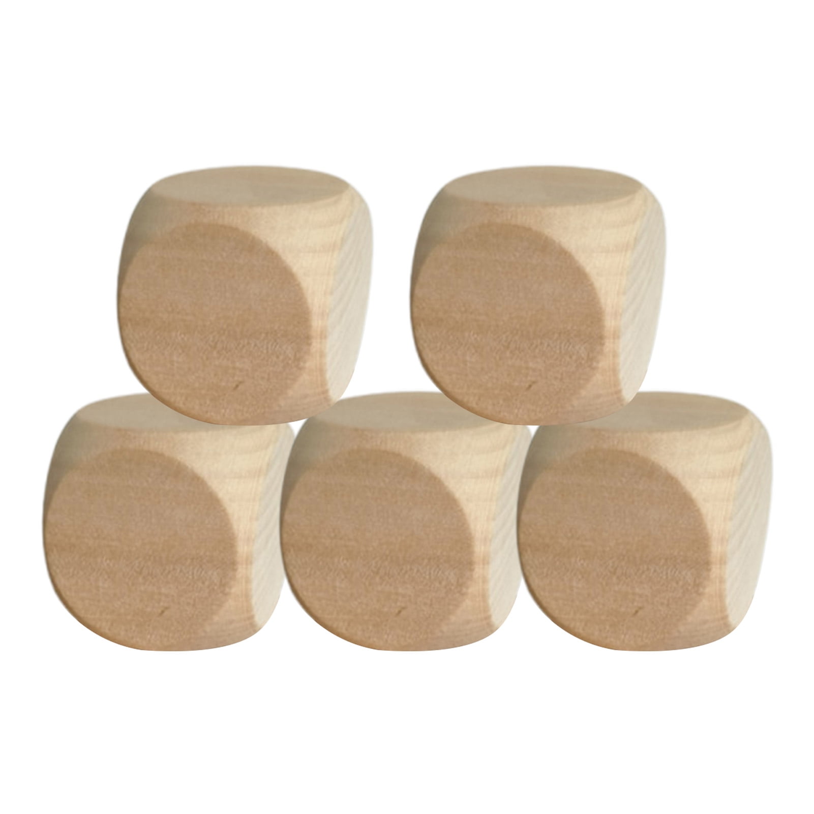 5Pcs 2/3/4/5/6/7CM Wooden Dice Rounded Corner Six-Sided Giant Dice DIY ...