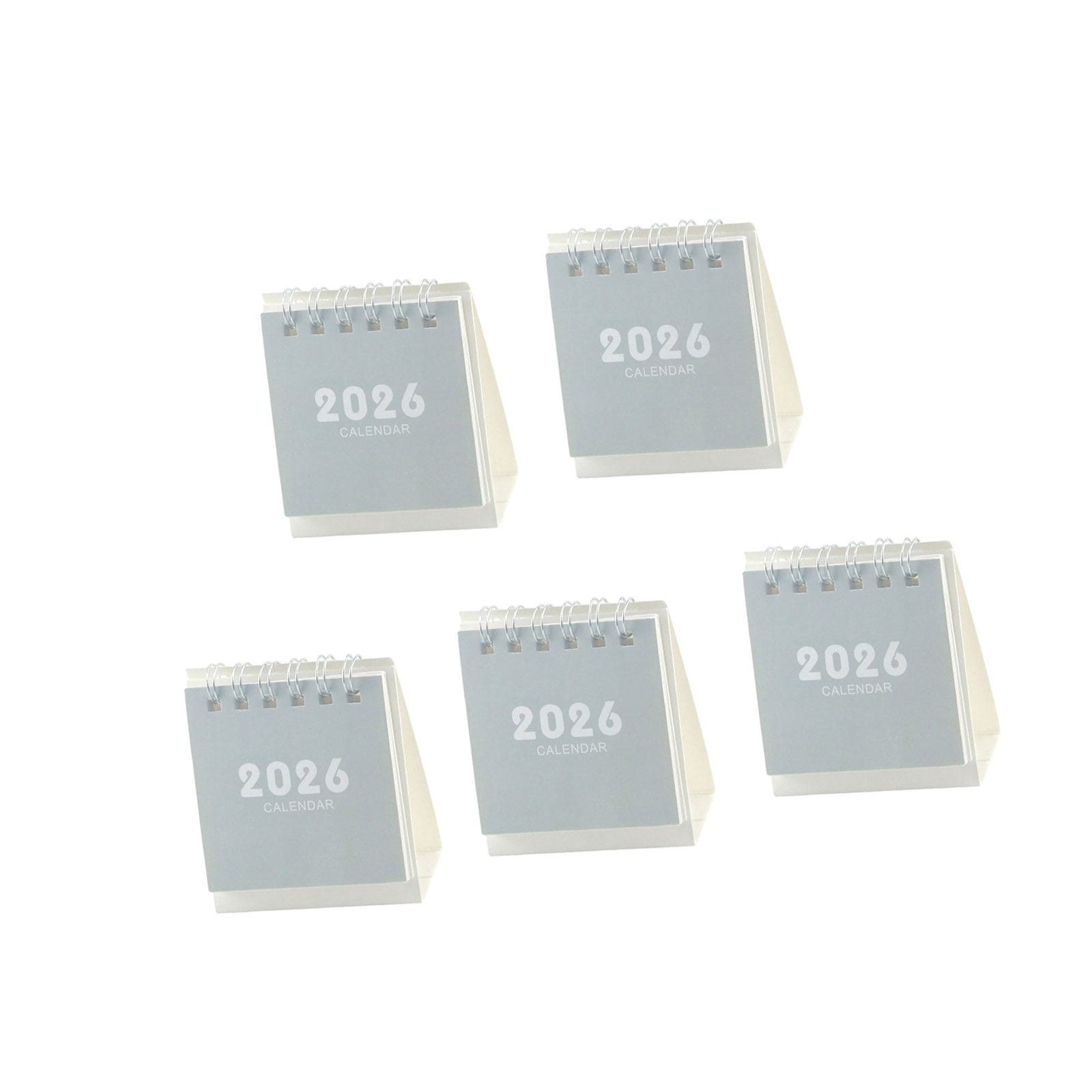 5Pcs 2026 Desk Calendar Planner 17 Month Referances from 08/2025 to 12/ ...