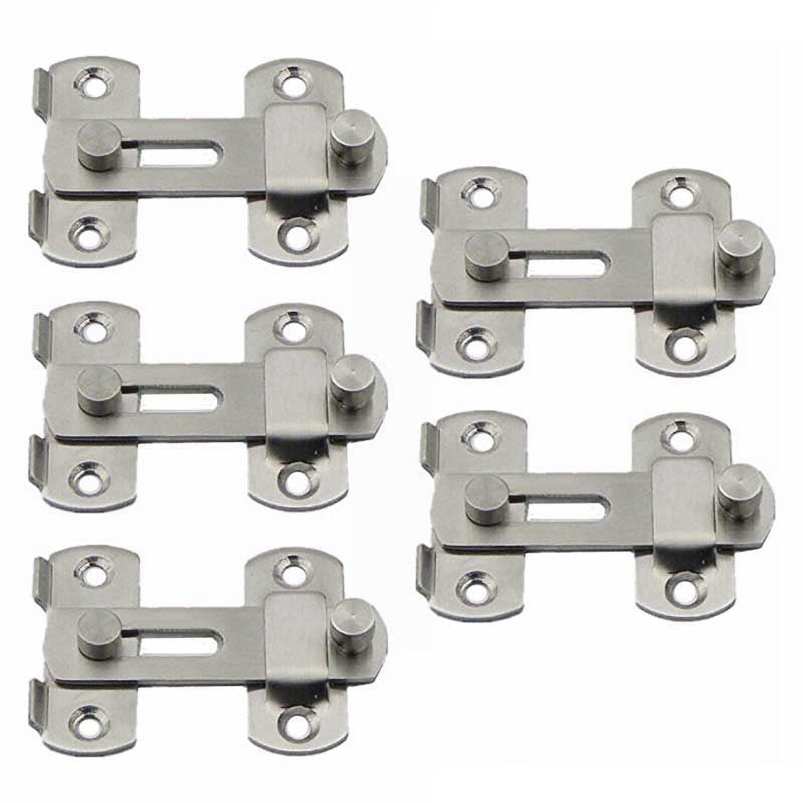 5Pcs 20X50X70mm Stainless Steel Gate Door Bolt Latch Slide Lock ...