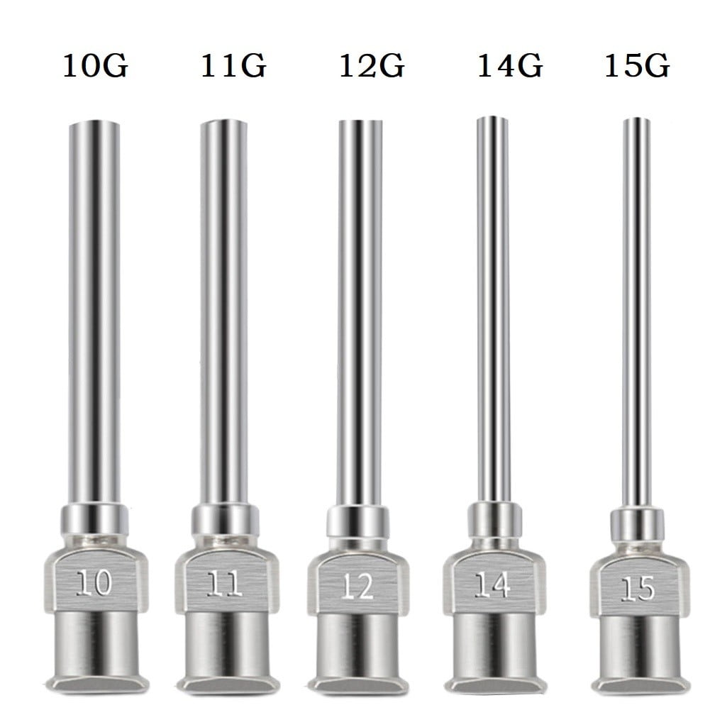 5Pcs 25mm 1Inch Stainless Steel Dispensing Machine Needle Industrial 10 ...