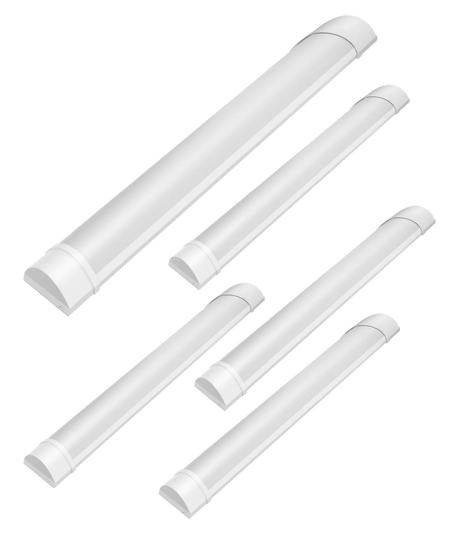 5Pcs 2ft Led Shop Light Fixture, 20W LED Tube Light, 2400lm,4000K ...