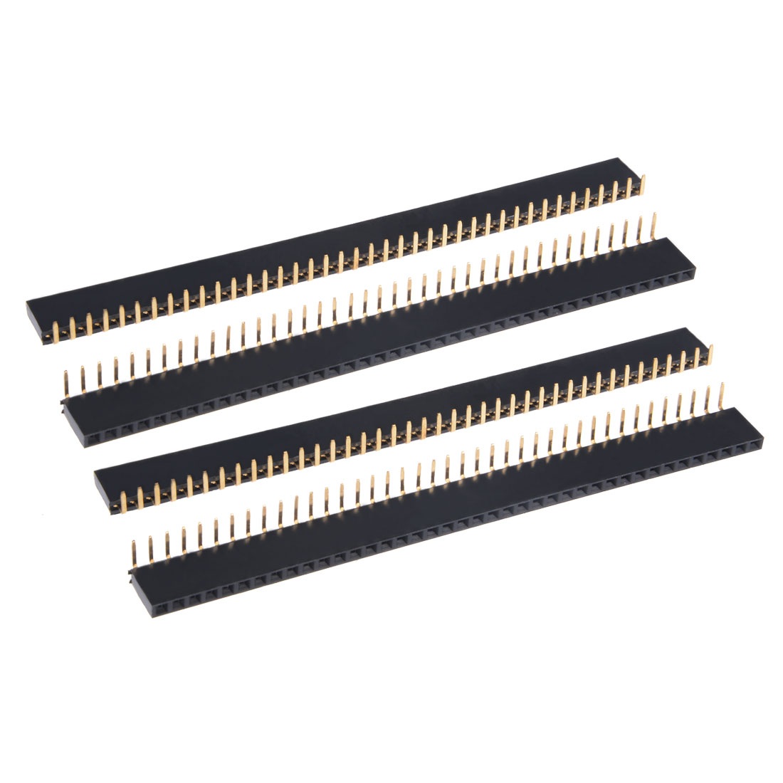 5Pcs 2mm Pitch 40P Single Row Curved Connector Pin Header Strip for PCB ...