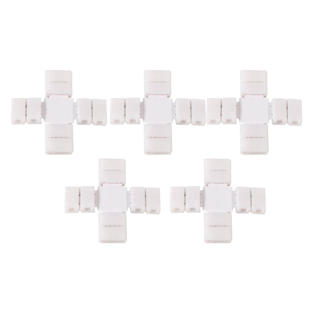 5Pcs 2pin PCB Corner Connectors Adapter for 10mm Single Color 5050 LED ...