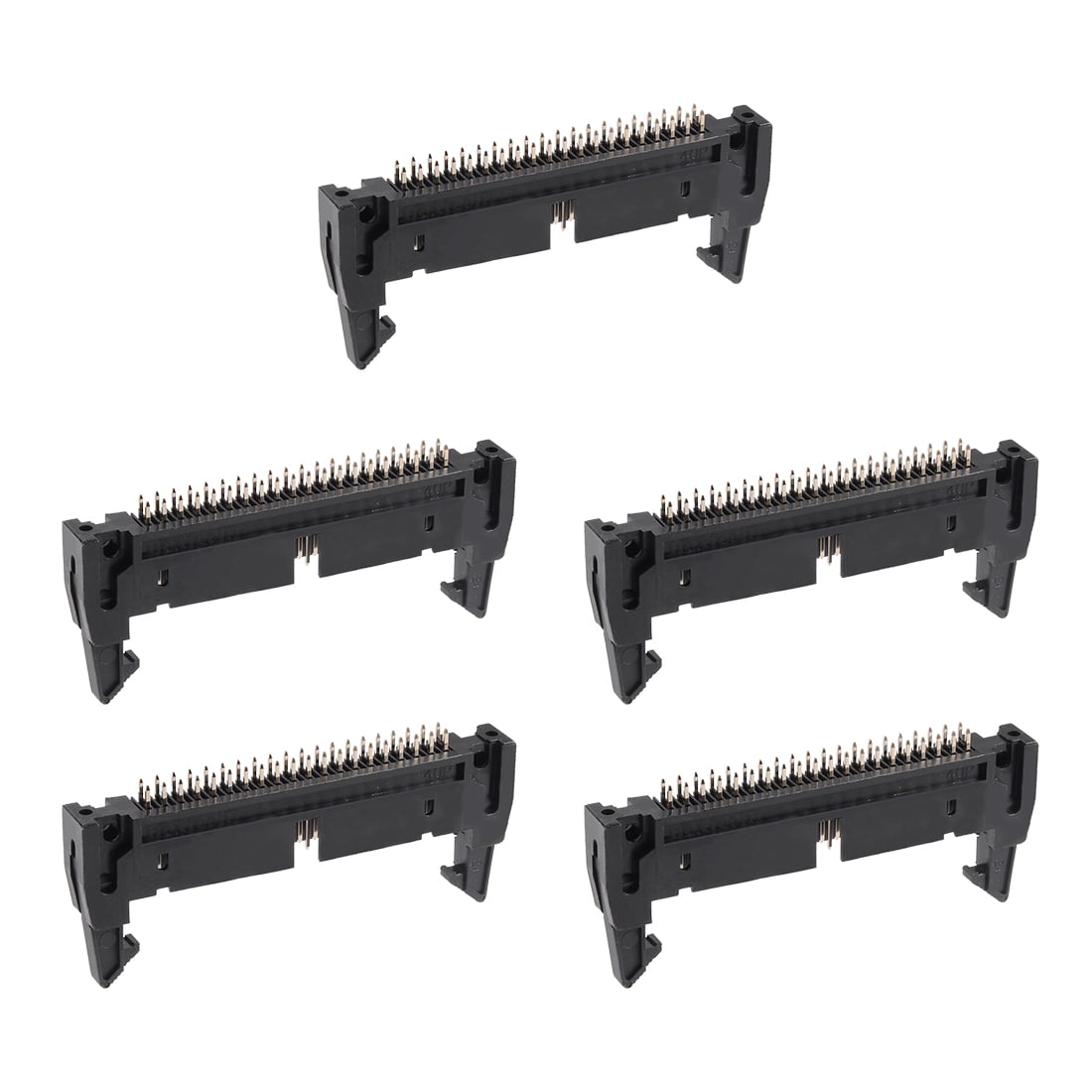 5Pcs 2x20Pin 2.54mm Pitch Double Rows Straight Connector PCB IDC ...