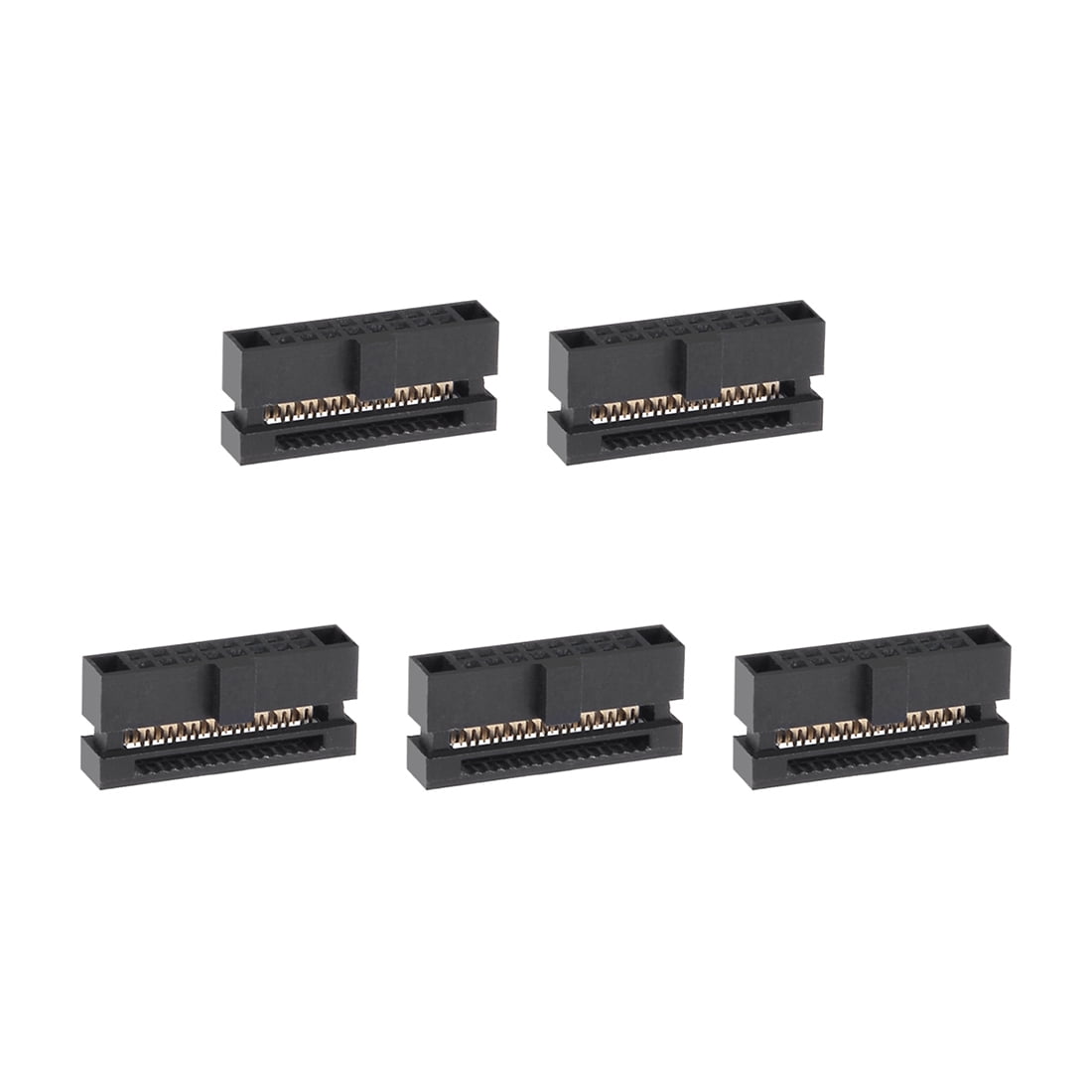 5Pcs 2x8Pin 1.27mm Pitch Double Rows Straight Connector IDC FC Ejector ...