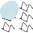 5Pcs 3.2 Inch Plate Holder Display Stands Small Plate Holder Metallic ...