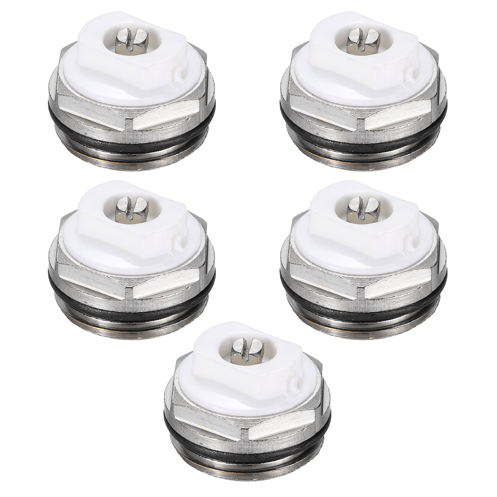 5Pcs 3/4" BSP Manual Radiator Air Vent Plugs, Nickel Plated Brass Plugs ...