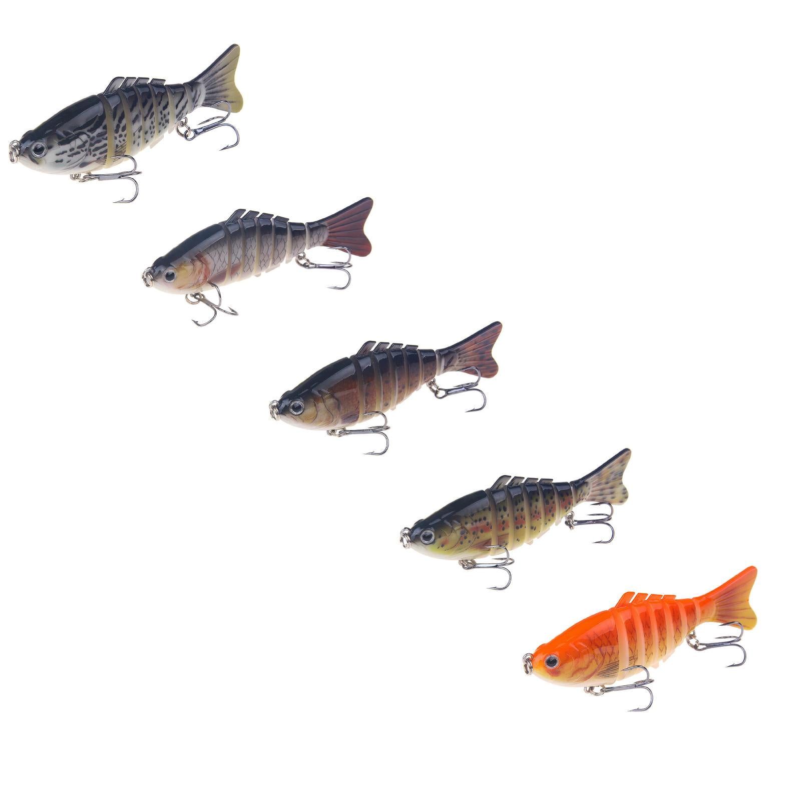 5Pcs 3.9 Inch Simulated Fishing Bait Lifelike Fishing Bait - Realistic ...