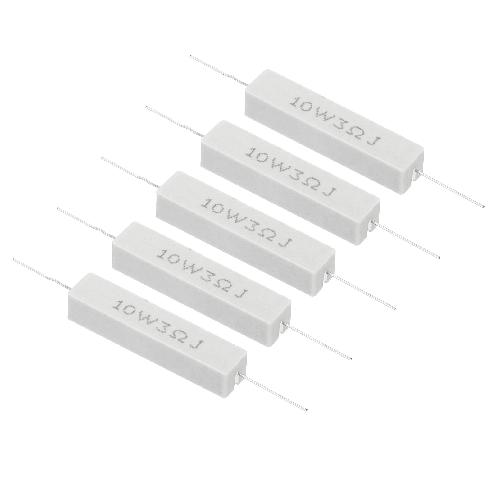 5Pcs 3 Ohm Resistors, 10W Ceramic Cement Resistor Power Cement Resistor ...
