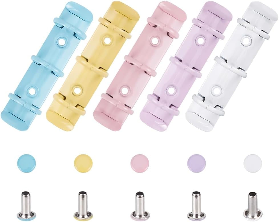 5Pcs 3 Ring Binder Clip Metal Iron O-Type Organizers Mechanism ...
