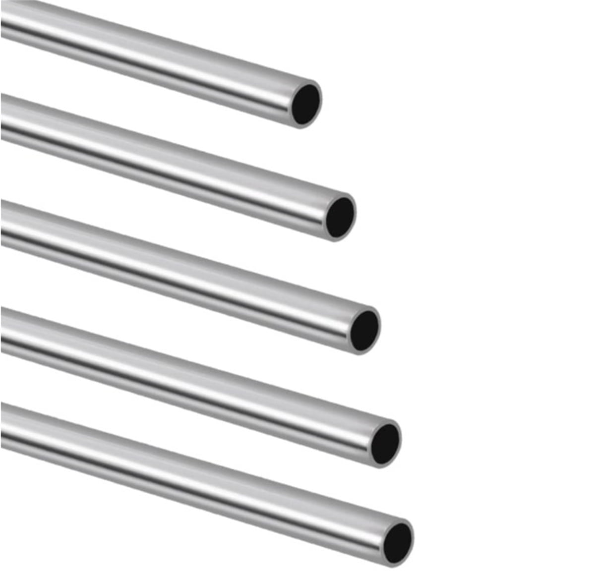 5Pcs 304 Stainless Steel Capillary Tube,Round Straight Steel Pipe ...
