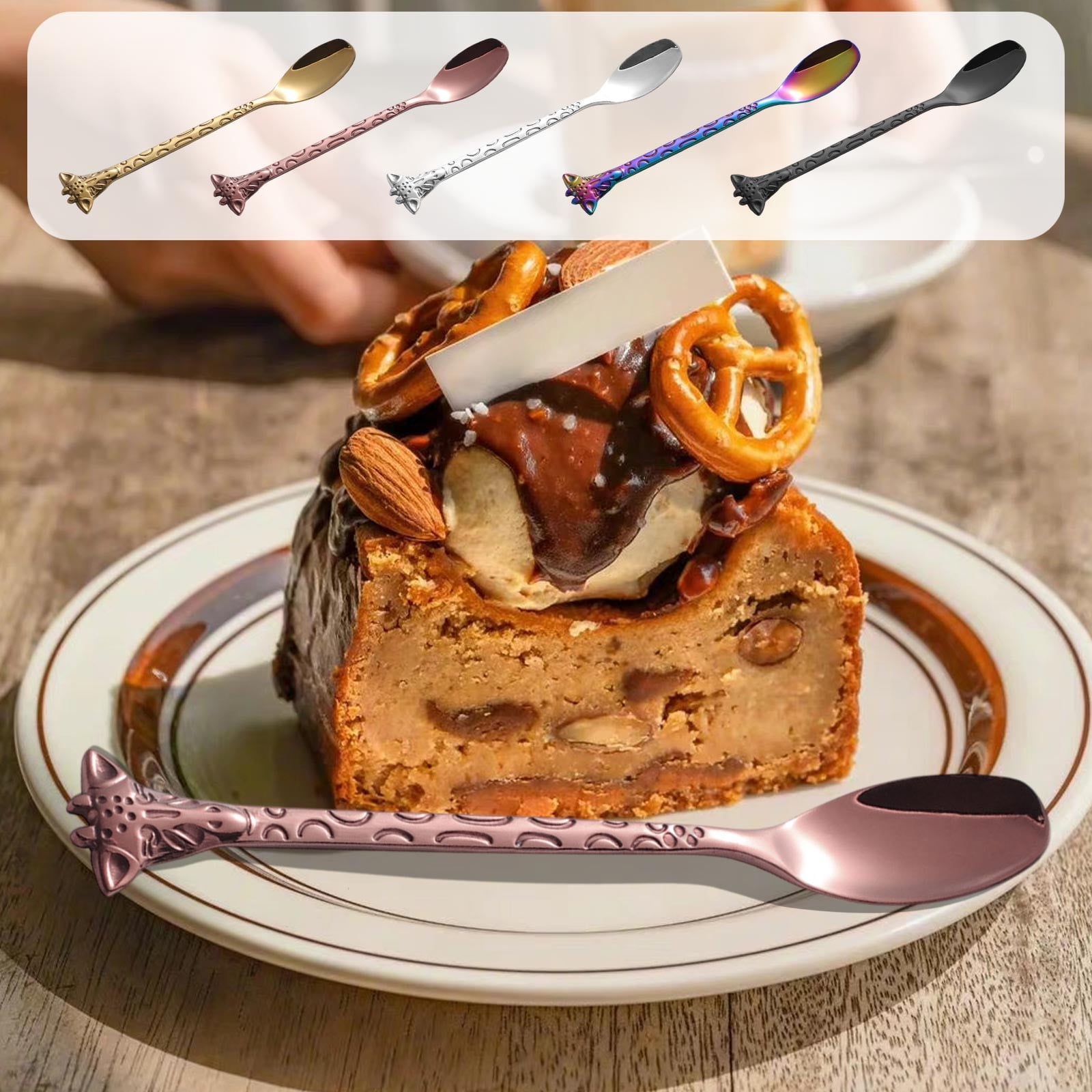 5Pcs 304 Stainless Steel Dessert Spoon under $5! Kadlawus Personalized ...